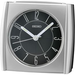 Seiko Quarzwecker, silber, Wecker, Quarzwecker, Beleuchtung, Piepalarm, Schlafzimmer, Geschenkidee