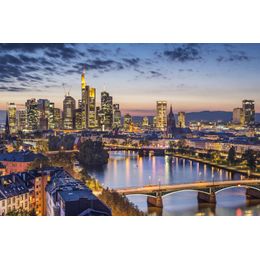 papermoon Fototapete "Frankfurt am Main", B/L: 3,5m x 2,6m, Bahnen: 7 Stk., bunt, Tapeten