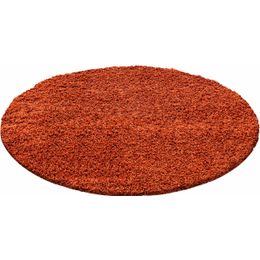 Hochflor-Teppich, H:30mm &Oslash;:160cm, orange, Ayyildiz Teppiche, Kunstfaser, Teppiche, "Life Shaggy 1500 , auch als L&auml;ufer und in Rund erh&auml;ltlich",