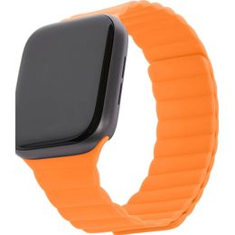 Decoded Smartwatch-Armband "Silicone Magnet Traction Strap LITE 38/40/41mm", orange, Uhrenarmbänder, Wasser- und schweißfest