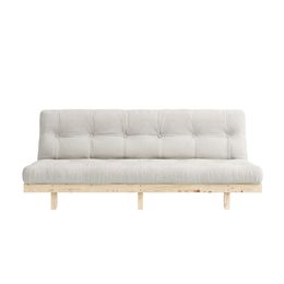 Schlafsofa Karup Design, B:200cm H:73cm T:100cm, beige, Bezug: 80% Baumwolle, 20% Polyester, Kinderzimmer, Sofas, "Lean 200 Schlafsofa, Gästebett,