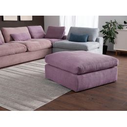 Hocker Alina, B:122cm H:46cm T:98cm, lila, Cord GCT (92% Polyester, 8% Nylon), Wohnzimmer, Hocker, "Sandy", 122 cm breit und 98 cm tief
