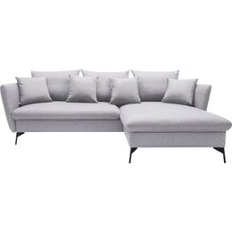Ecksofa OTTO HOME, B:258cm H:91cm, grau, 100% Polyester;PU-Schaum und Nosag-Federung.;Federung Ottoman : 12 x Feder Type B 1650mm;Ferderung 2 Sitzer: