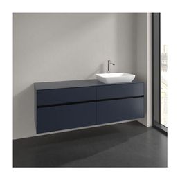 Villeroy & Boch Villeroy und Boch Collaro Waschtischunterschrank C12200VQ 160x54,8x50cm, Waschtisch rechts, marine blue