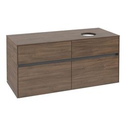 Villeroy & Boch Villeroy und Boch Collaro Waschtischunterschrank C04300VH 120 x 54,8 x 50 cm, Waschtisch rechts, Arizona Oak