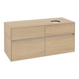 Villeroy & Boch Villeroy und Boch Collaro Waschtischunterschrank C04300VJ 120 x 54,8 x 50 cm, Waschtisch rechts, Nordic Oak