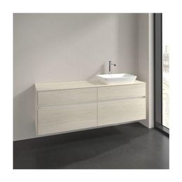 Villeroy & Boch Villeroy und Boch Collaro Waschtischunterschrank C12200AA 160x54,8x50cm, Waschtisch rechts, white oak