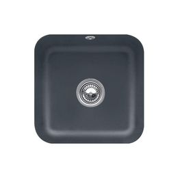 Villeroy & Boch Villeroy und Boch Unterbausp&uuml;le 670302i4 mit Ablaufgarnitur, Exzenterbet&auml;tigung, Befestigungssatz, Graphit
