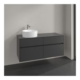 Villeroy & Boch Villeroy und Boch Collaro Waschtischunterschrank C04200VR 120x54,8x50cm, Waschtisch links, graphite