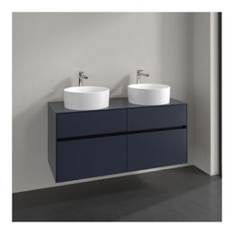 Villeroy & Boch Villeroy und Boch Collaro Waschtischunterschrank C04400VQ 120x54,8x50cm, f&uuml;r 2 Waschtische, marine blue
