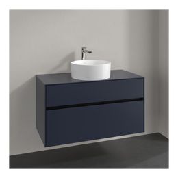 Villeroy & Boch Villeroy und Boch Collaro Waschtischunterschrank C03800VQ 100x54,8x50cm, Waschtisch mittig, marine blue