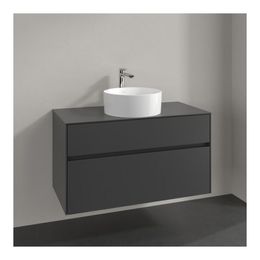 Villeroy & Boch Villeroy und Boch Collaro Waschtischunterschrank C03800VR 100x54,8x50cm, Waschtisch mittig, graphite