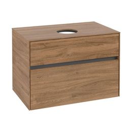Villeroy & Boch Villeroy und Boch Collaro Waschtischunterschrank C03700RH 80x54,8x50cm, Waschtisch mittig, Kansas Oak
