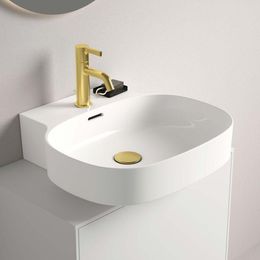 Ideal Standard Linda-X Waschtisch T4981MA 1 Hahnloch, mit &Uuml;berlauf, geschliffen, 500 x 480 x 135 mm, wei&szlig; Ideal Plus