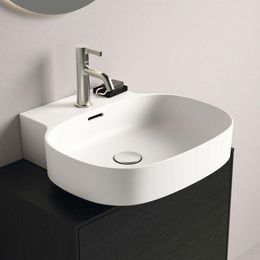 Ideal Standard Linda-X Waschtisch T4981V1 1 Hahnloch, mit &Uuml;berlauf, geschliffen, 500 x 480 x 135 mm, seidenwei&szlig;