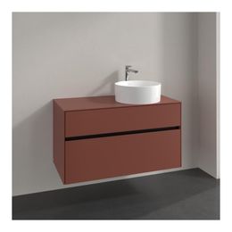 Villeroy & Boch Villeroy und Boch Collaro Waschtischunterschrank C04000AH 100x54,8x50cm, Waschtisch rechts, wine red