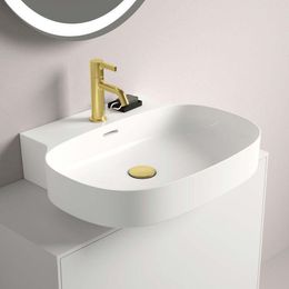 Ideal Standard Linda-X Waschtisch T498301 1 Hahnloch, mit &Uuml;berlauf, geschliffen, 600 x 500 x 135 mm, wei&szlig;