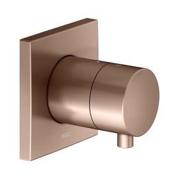 KEUCO IXMO Fertigmontageset 59557291002 Unterputz-2-Wege Ab-/Umstellventil, eckig, rotgold geb&uuml;rstet