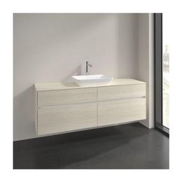 Villeroy & Boch Villeroy und Boch Collaro Waschtischunterschrank C120B0AA 160x54,8x50cm, Waschtisch mittig, LED-Beleuchtung 12W, white oak