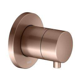 KEUCO IXMO Fertigmontageset 59548291001 Unterputz-3-Wege-Umstellventil, rund, rotgold geb&uuml;rstet