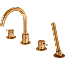 Steinberg Serie 100 Wannen-4-Loch-Armatur 1002400RG Ausladung 192mm, schwenkbarer Auslauf, Rose Gold