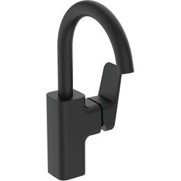 Ideal Standard CeraPlan Waschtischarmatur BD234XG mit hohem und schwenkbarem Auslauf, silk black, ohne Ablaufgarnitur