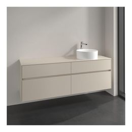 Villeroy & Boch Villeroy und Boch Collaro Waschtischunterschrank C05100VN 160x54,8x50cm, Waschtisch rechts, cashmere grey
