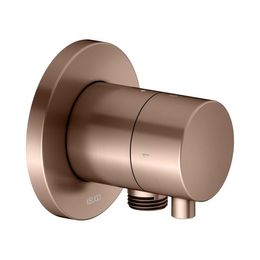 KEUCO IXMO Fertigmontageset 59557291101 Unterputz-2-Wege-Ab-/Umstellventil, Schlauchanschluss, Griff Comfort, rund, rotgold geb&uuml;rstet