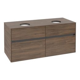 Villeroy & Boch Villeroy und Boch Collaro Waschtischunterschrank C04400VH 120 x 54,8 x 50 cm, f&uuml;r 2 Waschtische, Arizona Oak