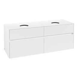 Villeroy & Boch Villeroy und Boch Collaro Waschtischunterschrank C04800MS 140 x 54,8 x 50 cm, f&uuml;r 2 Waschtische, White Matt