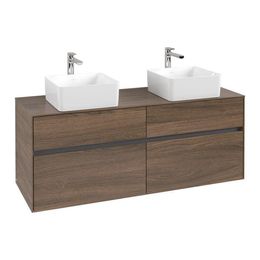 Villeroy & Boch Villeroy und Boch Collaro Waschtischunterschrank C04800VH 140 x 54,8 x 50 cm, f&uuml;r 2 Waschtische, Arizona Oak