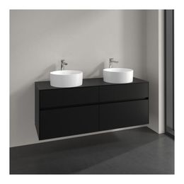 Villeroy & Boch Villeroy und Boch Collaro Waschtischunterschrank C04800VL 140x54,8x50cm, f&uuml;r 2 Waschtische, volcano black