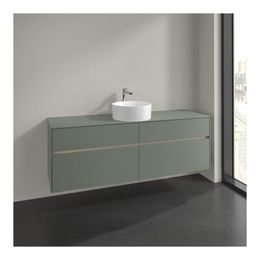 Villeroy & Boch Villeroy und Boch Collaro Waschtischunterschrank C04900AF 160x54,8x50cm, Waschtisch mittig, soft green