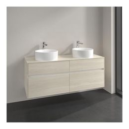 Villeroy & Boch Villeroy und Boch Collaro Waschtischunterschrank C04800AA 140x54,8x50cm, f&uuml;r 2 Waschtische, white oak