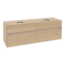 Villeroy & Boch Villeroy und Boch Collaro Waschtischunterschrank C05200VJ 160 x 54,8 x 50 cm, f&uuml;r 2 Waschtische, Nordic Oak