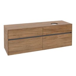 Villeroy & Boch Villeroy und Boch Collaro Waschtischunterschrank C05100RH 160x54,8x50cm, Waschtisch rechts, Kansas Oak