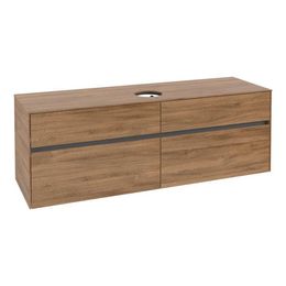 Villeroy & Boch Villeroy und Boch Collaro Waschtischunterschrank C04900RH 160x54,8x50cm, Waschtisch mittig, Kansas Oak