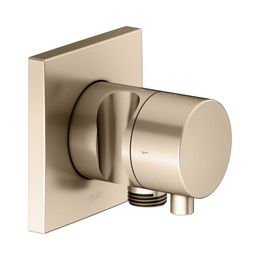 KEUCO IXMO 2 Wege Ab- und Umstellung 59557031202 Unterputz Montage, Schlauchanschlu&szlig; und Brausehalter, eckig, Bronze geb&uuml;rstet