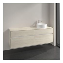 Villeroy & Boch Villeroy und Boch Collaro Waschtischunterschrank C05100AA 160x54,8x50cm, Waschtisch rechts, white oak