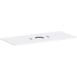 Hansgrohe Xilesa E Konsole 54277700 Ausschnitt mittig, ohne Hahnloch, 1180 x 550 mm, mattwei&szlig;
