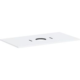 Hansgrohe Xilesa E Konsole 54276700 Ausschnitt mittig, ohne Hahnloch, 980 x 550 mm, mattwei&szlig;