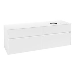 Villeroy & Boch Villeroy und Boch Collaro Waschtischunterschrank C05100MS 160 x 54,8 x 50 cm, Waschtisch rechts, White Matt