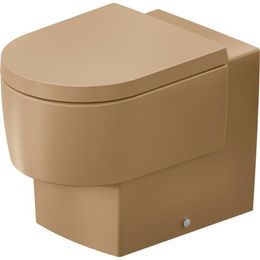 Duravit Balcoon Stand-WC 207109AM00 37x54cm, 4,5 l, Rimless, Abgang waagerecht, Clay terra matt