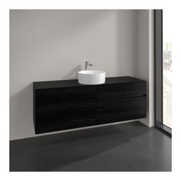 Villeroy & Boch Villeroy und Boch Collaro Waschtischunterschrank C04900AB 160x54,8x50cm, Waschtisch mittig, black oak