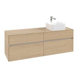 Villeroy & Boch Villeroy und Boch Collaro Waschtischunterschrank C05100VJ 160 x 54,8 x 50 cm, Waschtisch rechts, Nordic Oak