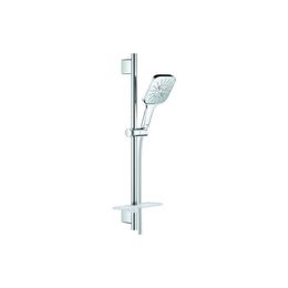 Grohe Rainshower SmartActive Cube 130 Brausegarnitur 26584000 chrom, Brausestange 600mm, 3 Strahlarten, Durchflussbegrenzer 9,5 l/min