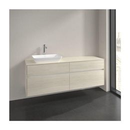 Villeroy & Boch Villeroy und Boch Collaro Waschtischunterschrank C12100AA 160x54,8x50cm, Waschtisch links, white oak