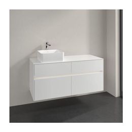 Villeroy & Boch Villeroy und Boch Collaro Waschtischunterschrank C04200MS 120 x 54,8 x 50 cm, Waschtisch links, White Matt