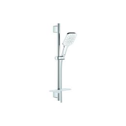 Grohe Rainshower Brausegarnitur 26584LS0 moon white, Brausestange 600mm, 3 Strahlarten, Durchflussbegrenzer 9,5 l/min