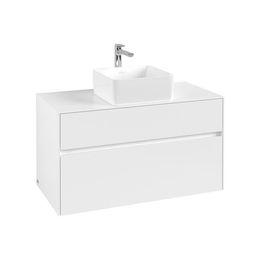 Villeroy & Boch Villeroy und Boch Collaro Waschtischunterschrank C03800MS 100 x 54,8 x 50 cm, Waschtisch mittig, White Matt